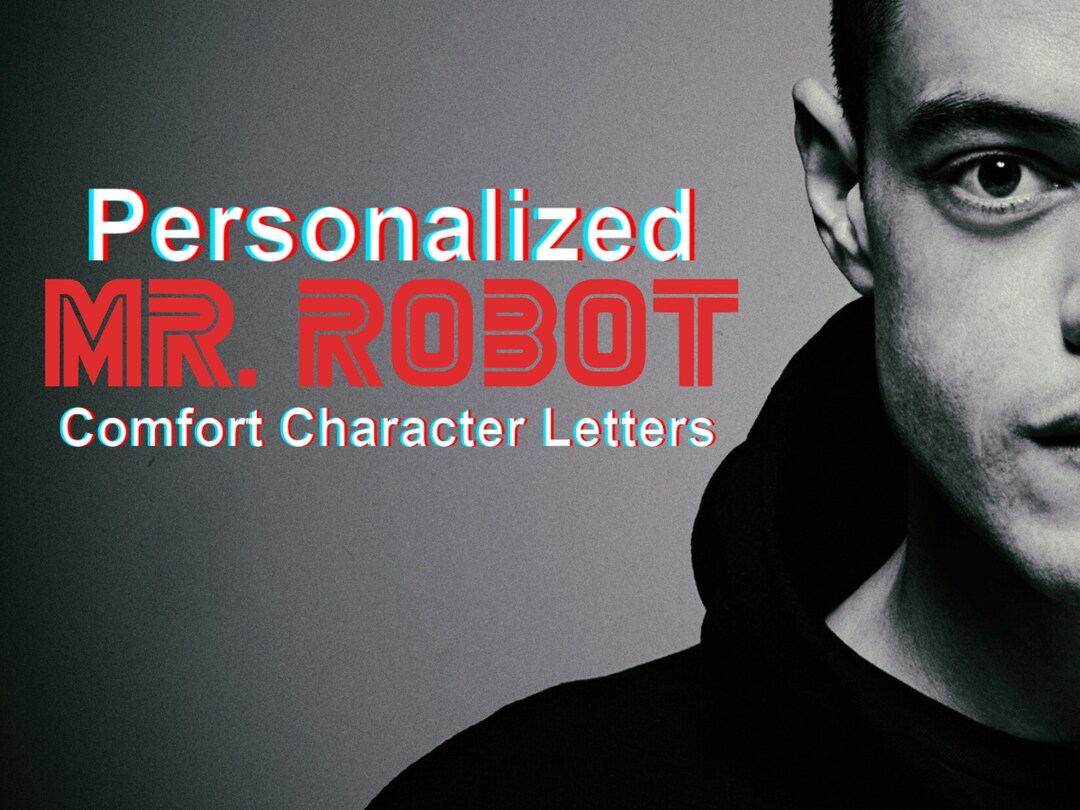 Personalized Mr. Robot Character Letters - Etsy