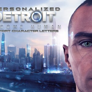 Personalized Digital Detroit: Become Human Comfort Character Letters - Etsy