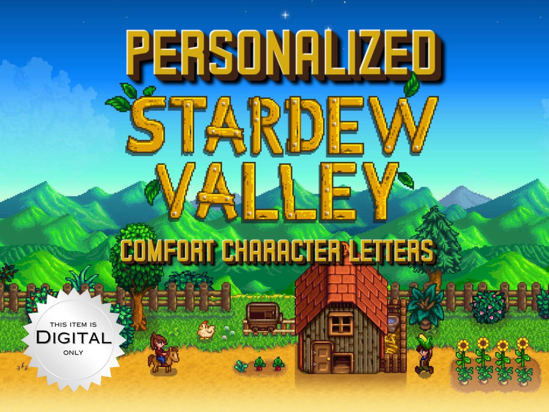 Stardew Valley Custom Comfort Letter PERSONALIZED | Digital Email Gift ...