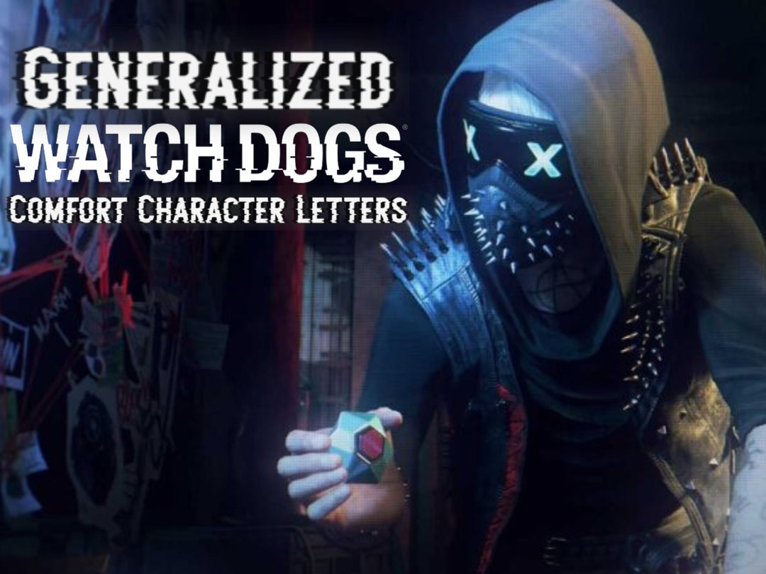 Generalized Digital Watch Dogs Character Letters - Etsy