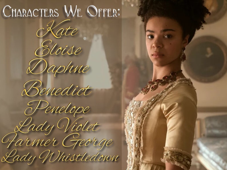 Personalized Digital Bridgerton Comfort Character Letters - Etsy