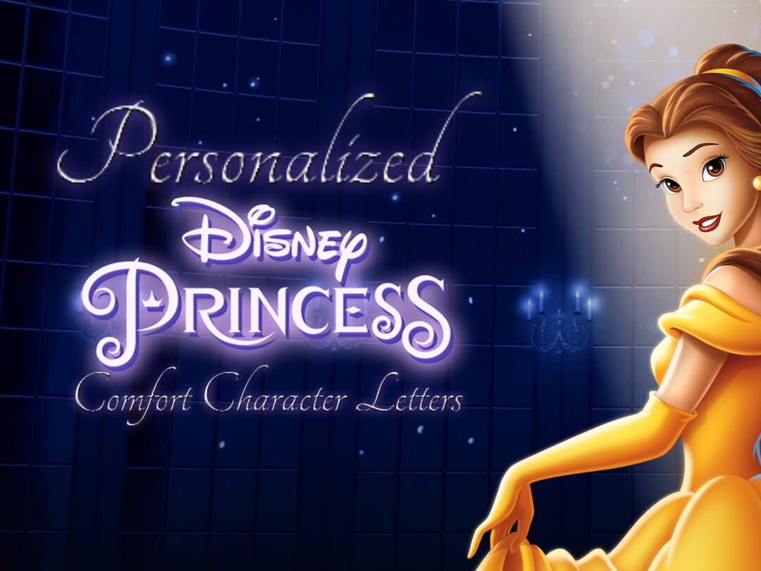 Personalized Digital Princesses Comfort Character Letters - Etsy
