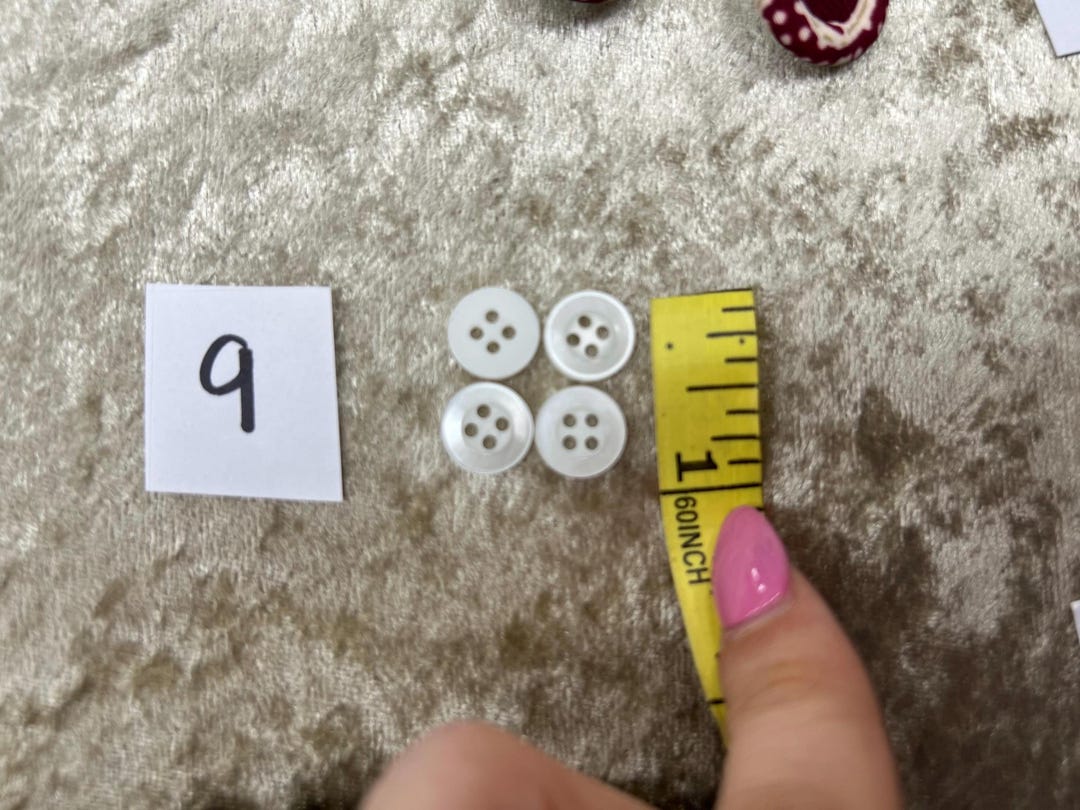 X10 Buttons in Pack in 15 Different Button Designs, Plain Black, Shiny ...