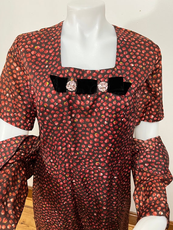 1950's "A Trulie Young Creation" Rayon 2-Piece Apple … - Gem