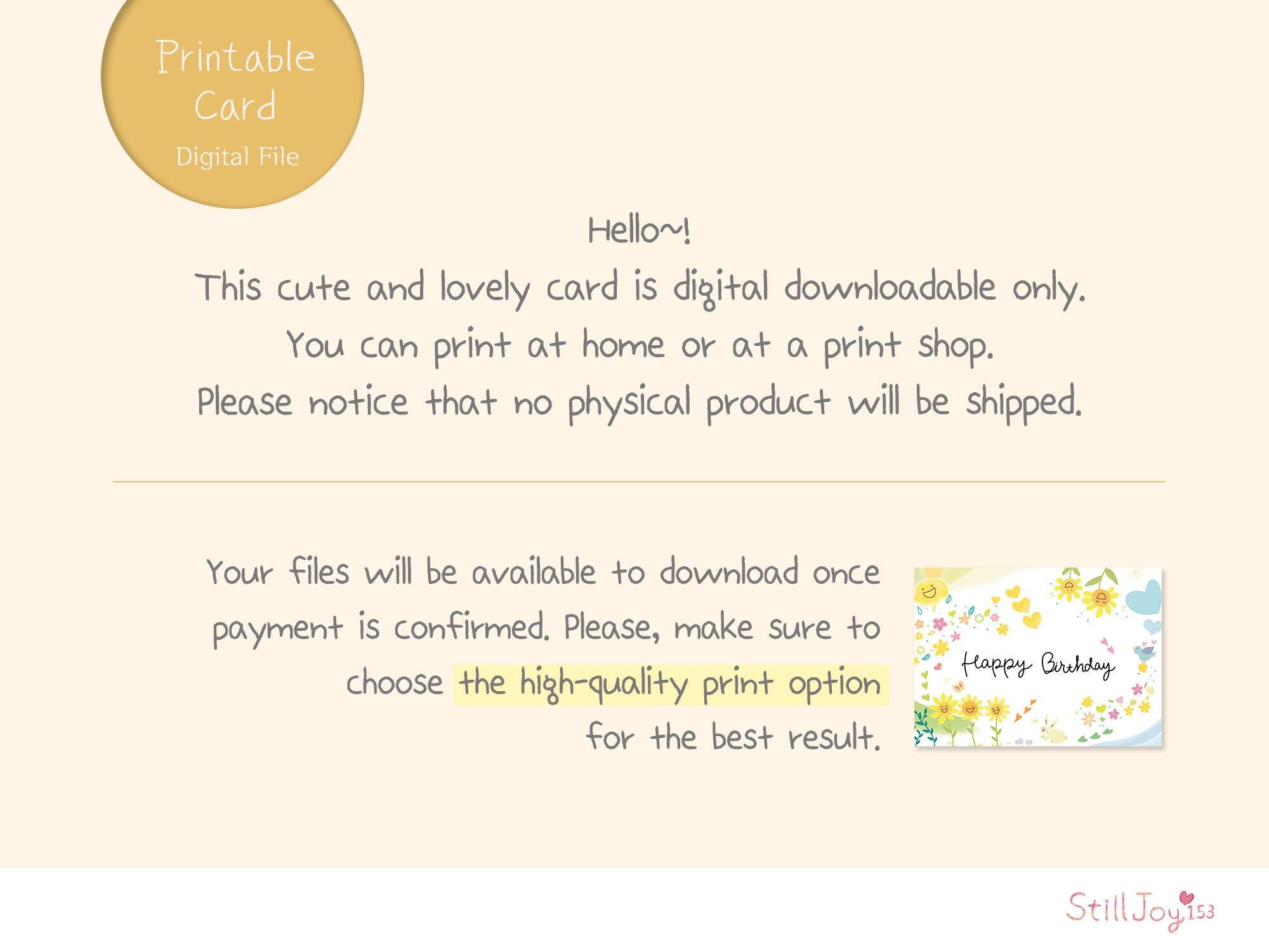 Printable Spring Birthday Card for Kids Happy Birthday Card - Etsy