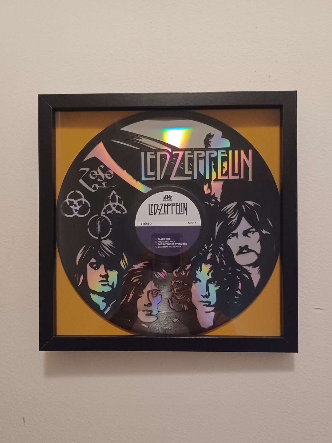 LED ZEPPELIN Vinyl Record Shadow Box - Etsy