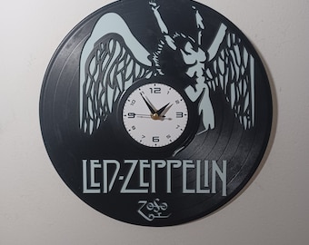 Vinyl Record Laser Cut Wall Clock LED ZEPPELIN Band - Etsy