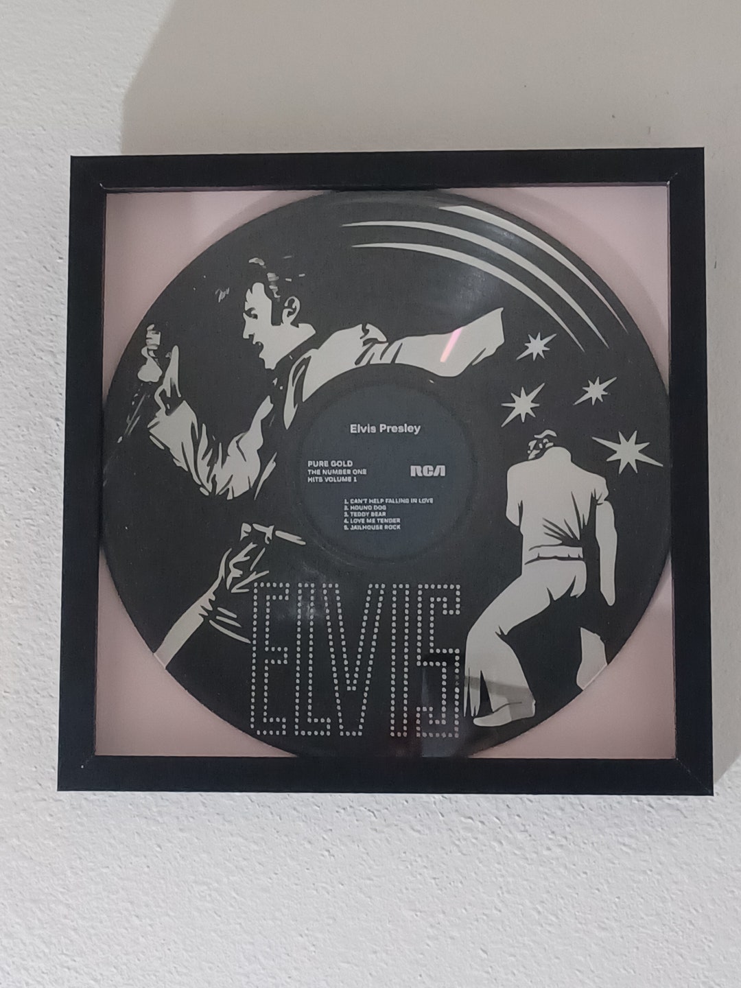 ELVIS Vinyl LP Record Shadow Box Wall Art - Etsy