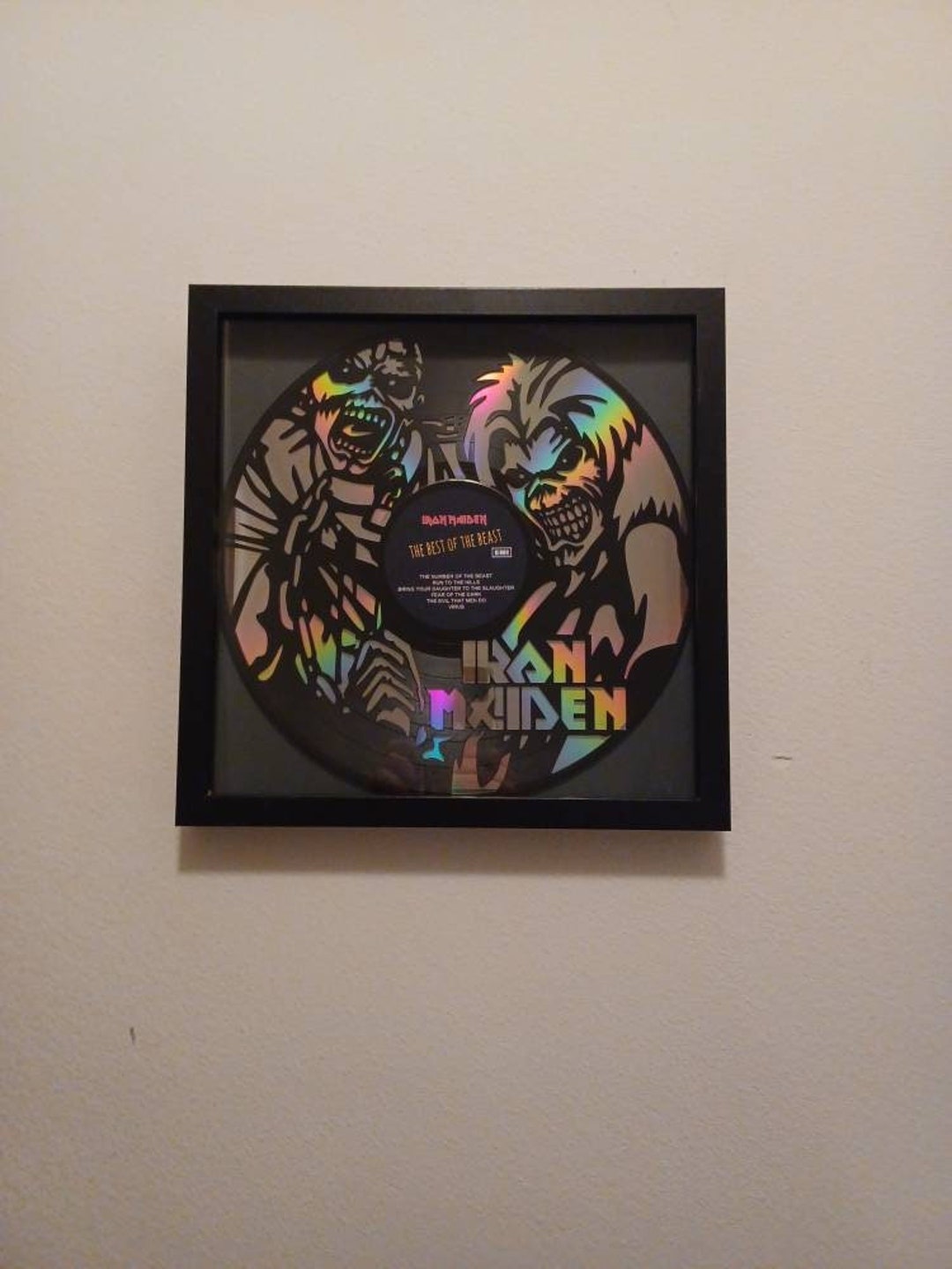 IRON MAIDEN Vinyl Lp Record Shadow Box Decor - Etsy