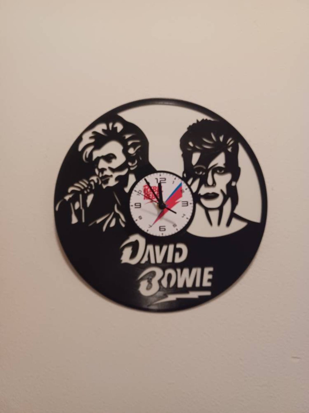 David Bowie Upcycled Vinyl Record Clock - Etsy