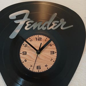 GUITAR PICK Fender Strat Vinyl Record Clock - Etsy