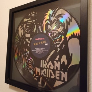 IRON MAIDEN Vinyl Lp Record Shadow Box Decor - Etsy