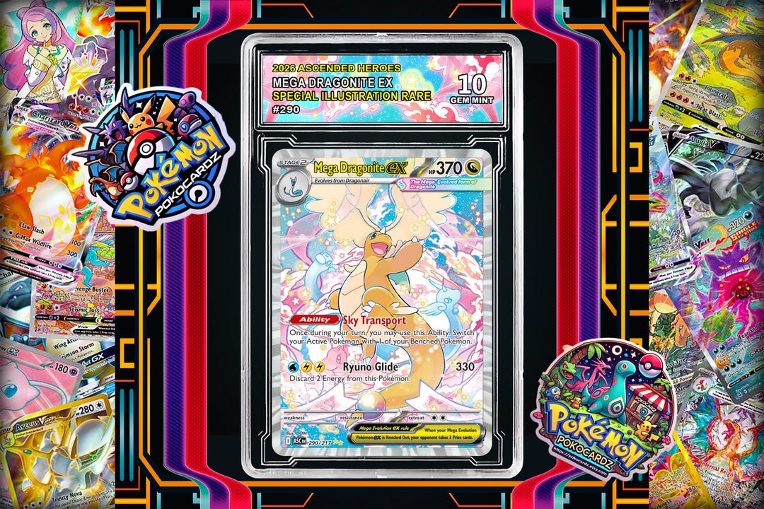 Mega Dragonite Ex · Ascended Heroes (ASC) #290 Custom Card + Grading ...