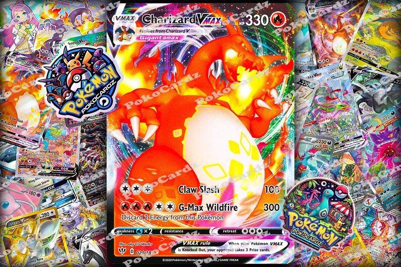 Charizard VMAX ·bundle Set Proxy Card - Etsy