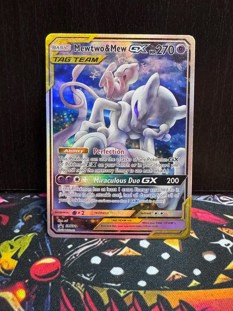 Textured · Mewtwo and Mew-gx · Sun & Moon Promos (SMP) #SM191 Proxy ...