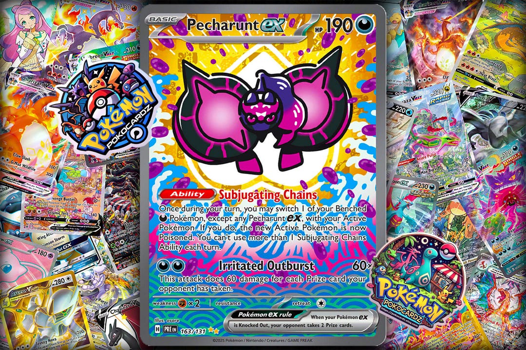 Pecharunt Ex · Prismatic Evolutions (PRE) #163 Proxy Card - Etsy