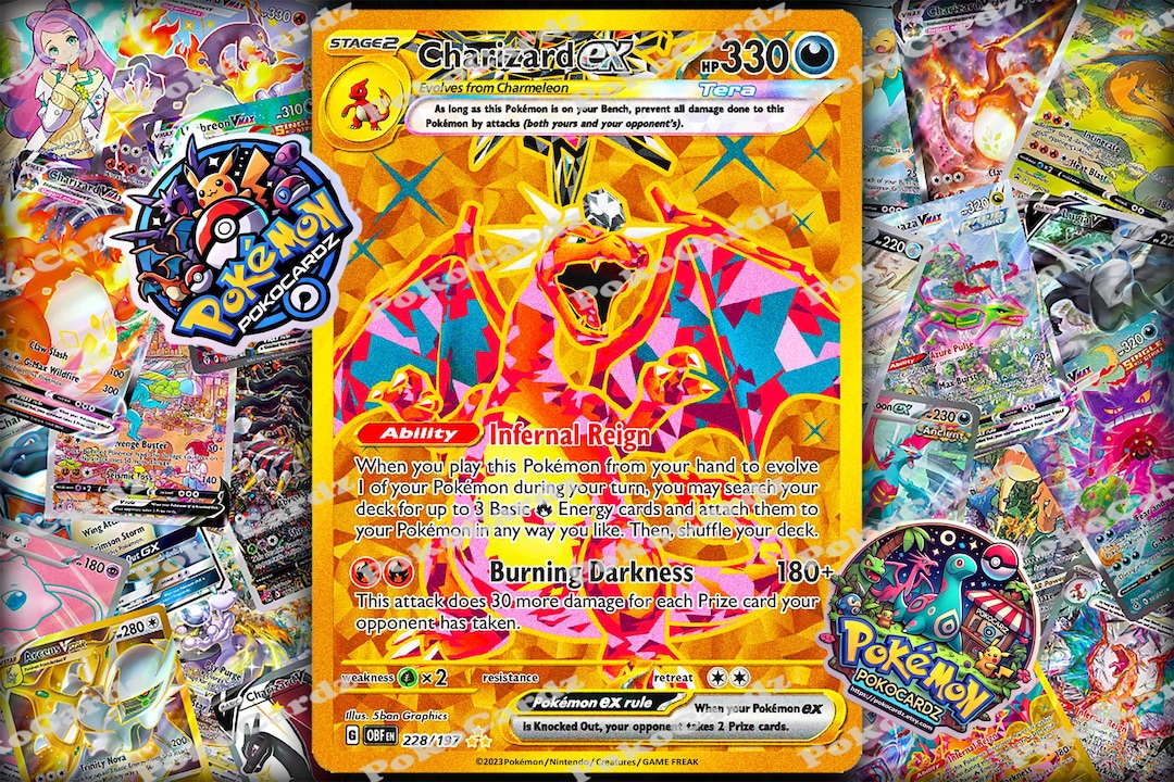 Charizard Ex · Obsidian Flames (OBF) #228 Proxy Card - Etsy