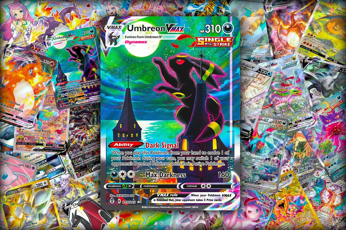 Umbreon VMAX Evolving Skies EVS 215 Proxy Card Full Holo - Etsy UK