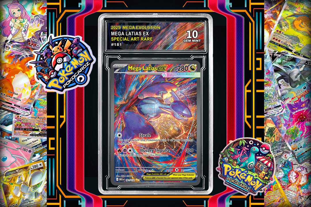 Mega Latias Ex · Mega Evolution (MEG) #181 Proxy Card + Grading Slab ...