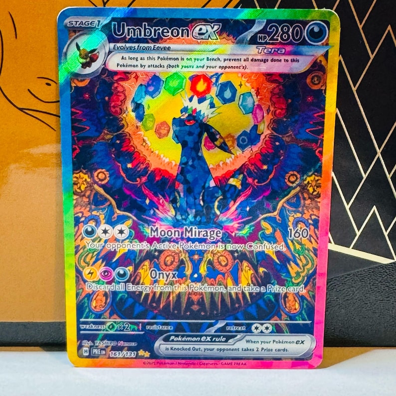 Umbreon Ex · Prismatic Evolutions (PRE) #161 Proxy Card - Etsy
