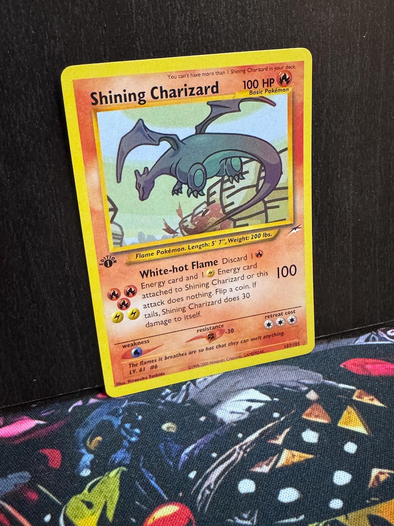 Shining Charizard · Neo Destiny (N4) #107 Proxy Card - Etsy UK