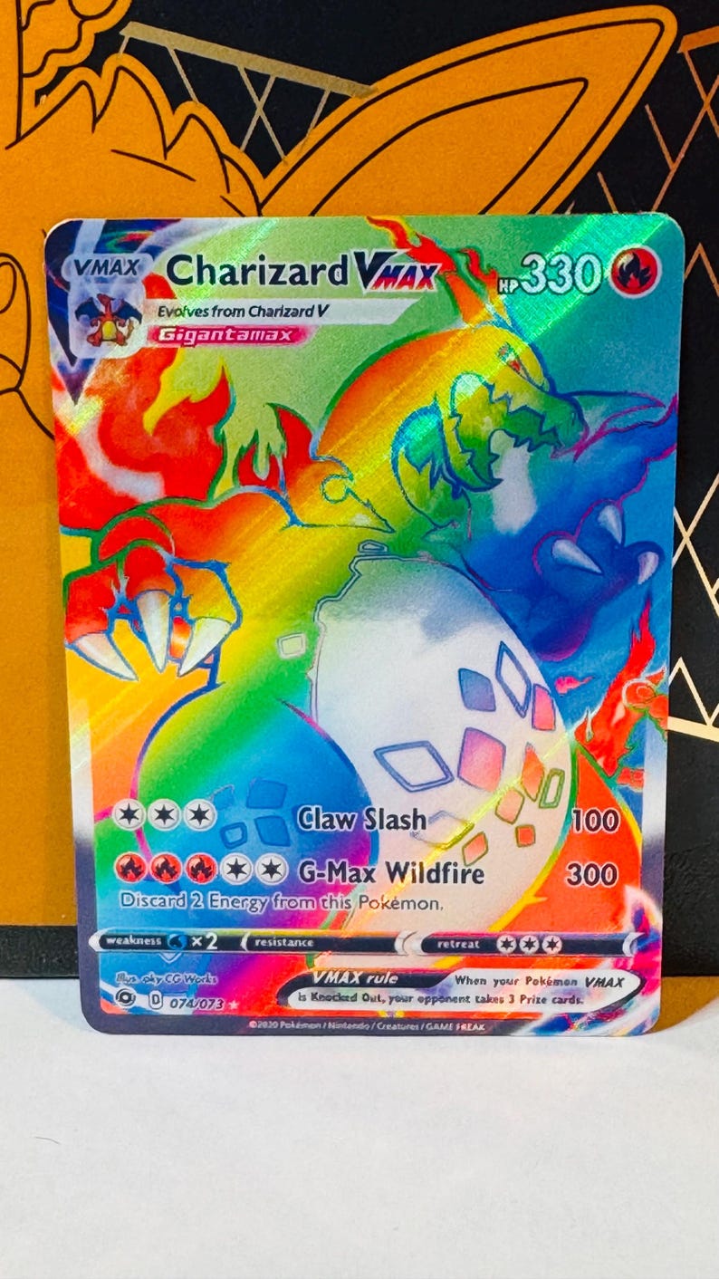 Charizard VMAX · Champion’s Path (CPA) #074 Proxy Card Full Holo - Etsy