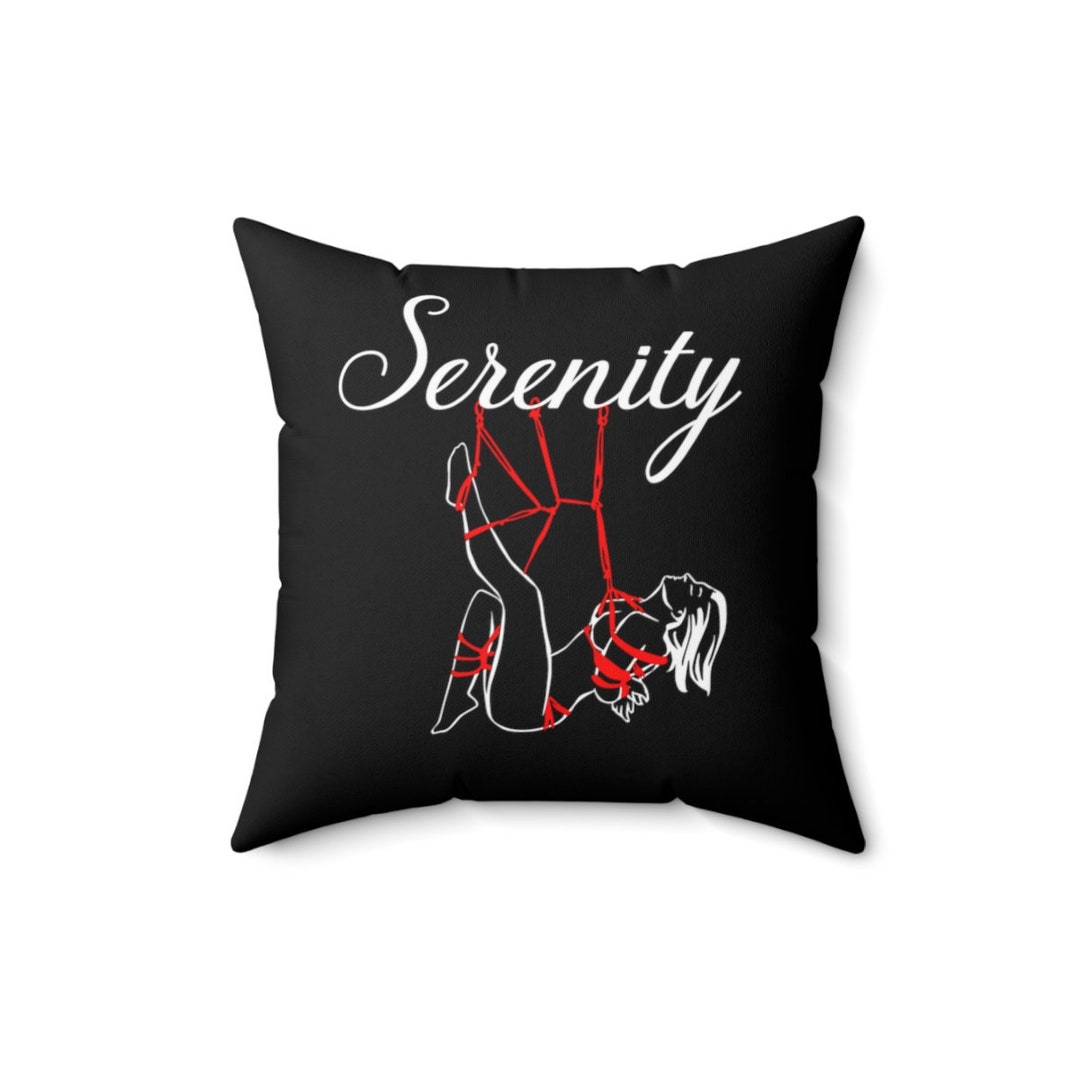 Faux Suede BDSM Throw Pillow, Rigger or Rope Bunny Floor Pillow ...