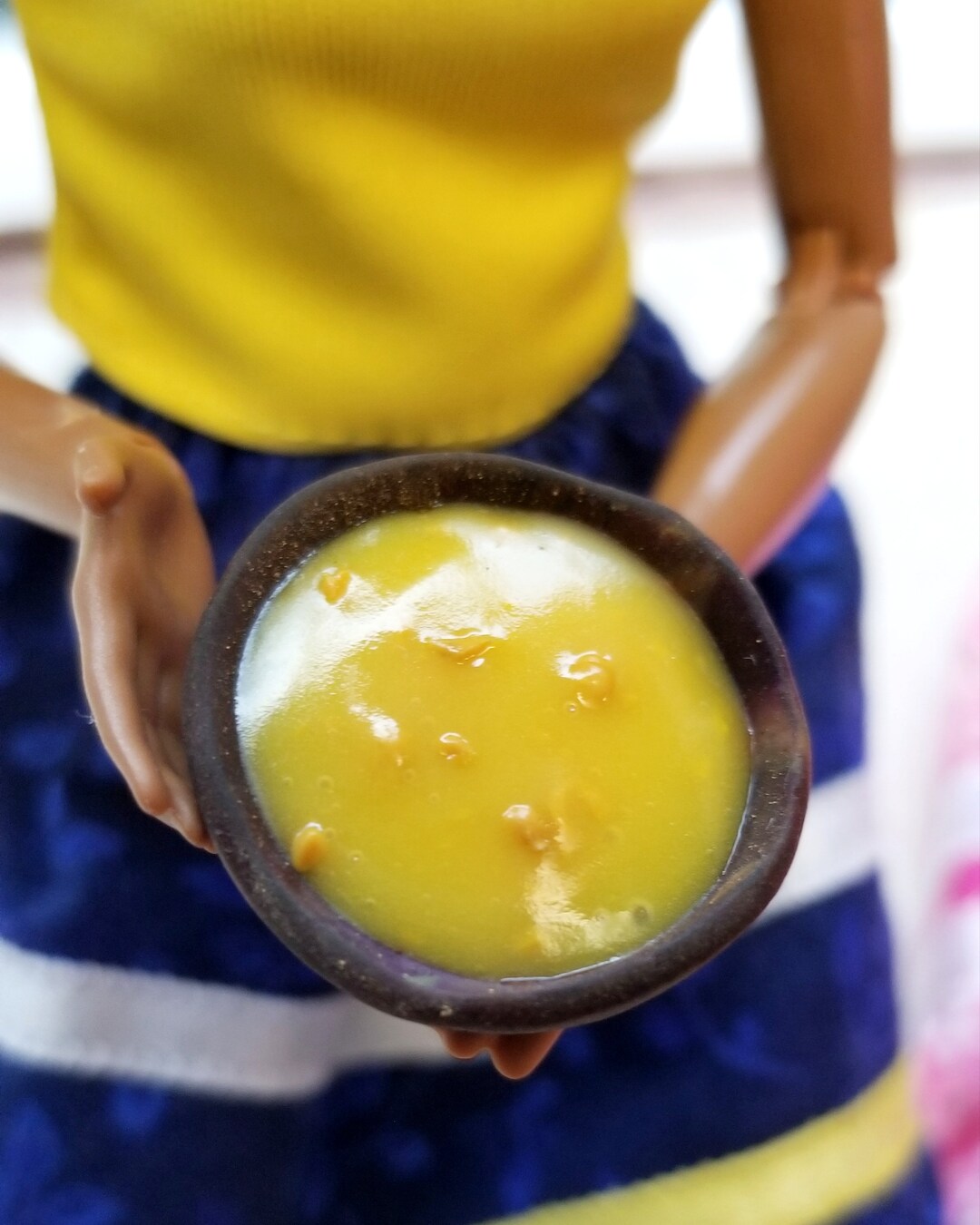 Sofkee Bowl and Spoon Set Clay Doll Food Accessory 1/6 Scale - Etsy