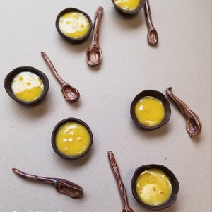 Sofkee Bowl and Spoon Set Clay Doll Food Accessory 1/6 Scale - Etsy