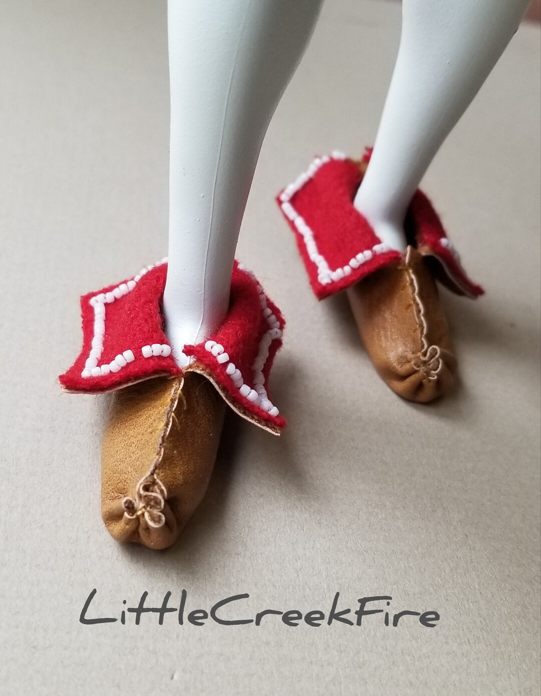 Beaded Pucker Toe Moccasins for 12 Inch Doll - Etsy