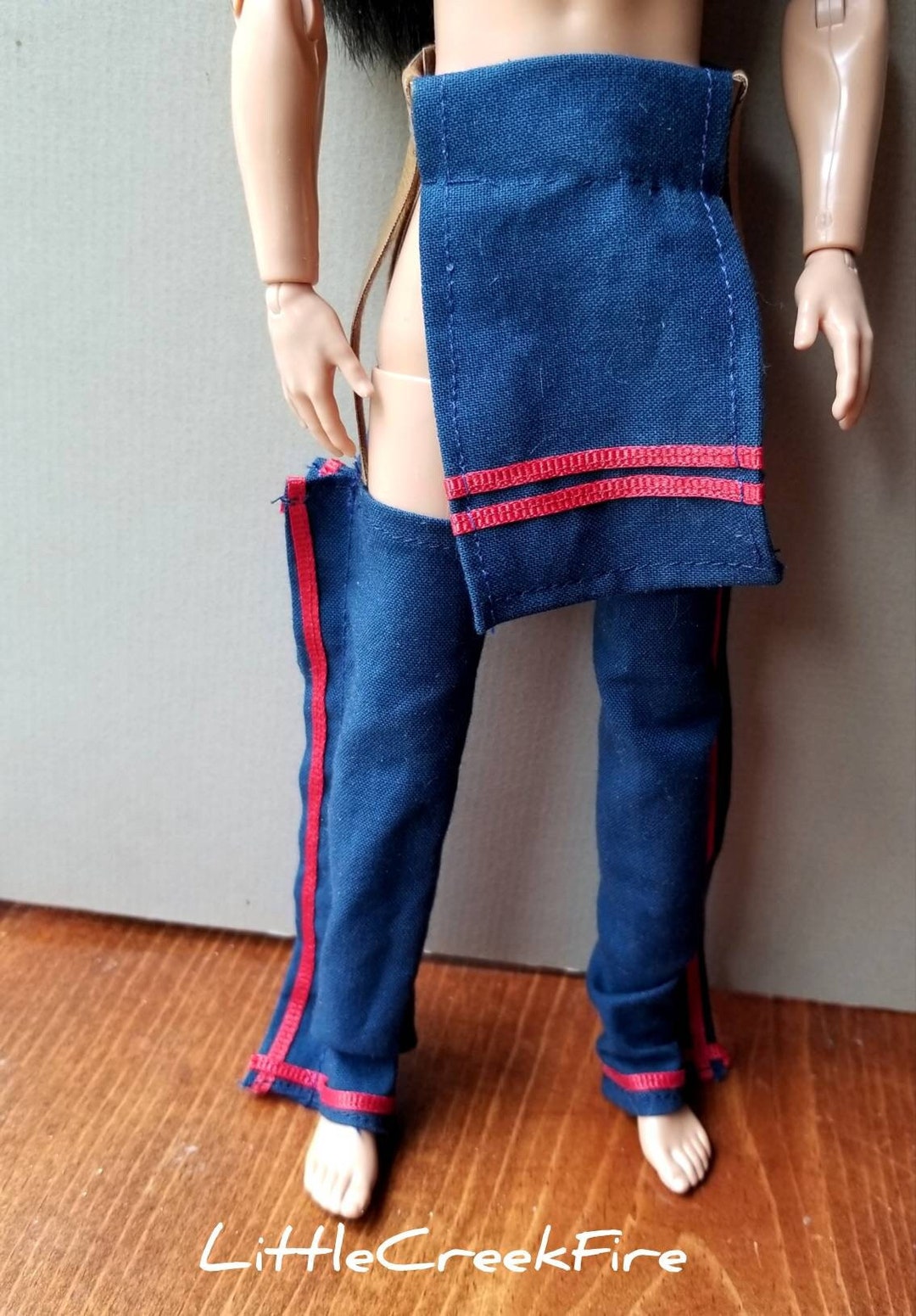 Blue Cloth Breechclout and Leggings for 12 Inch Doll or Similar Size ...