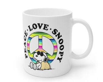 Peace Love Snoopy - Etsy
