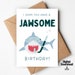 Shark Printable Birthday Card | Shark Birthday Card | Instant Download ...