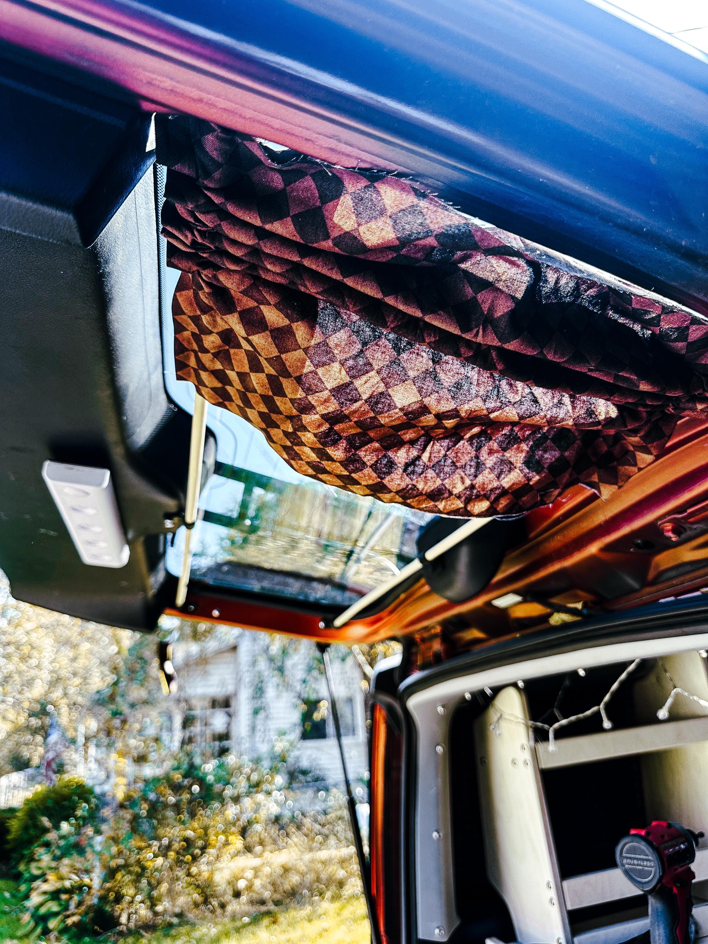 Honda Element Rear Window Curtain Rod Kit | Privacy Curtain Brackets ...