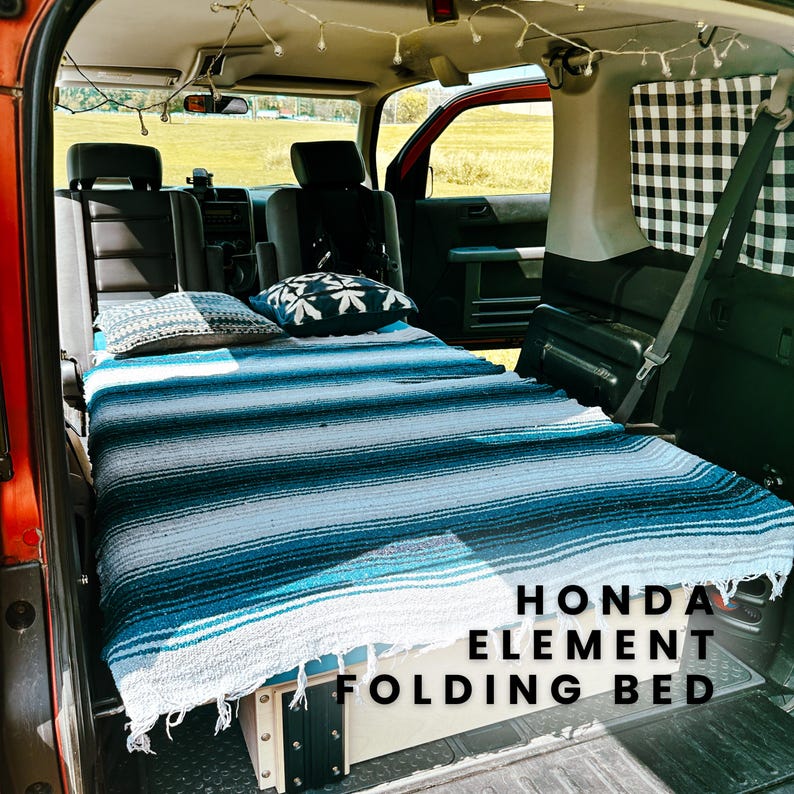 Element Camper Folding Bed, Honda Element Bench, Opt Swing Out Tables ...
