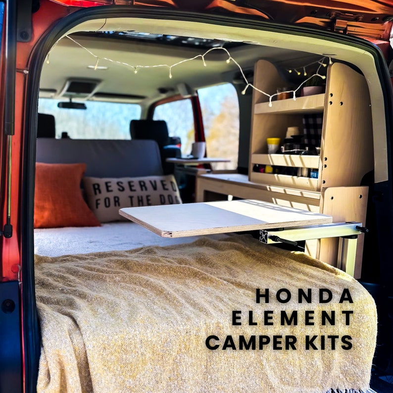 Element Camper Kit, Honda Element Camper Built With Cabinets, Expanding ...