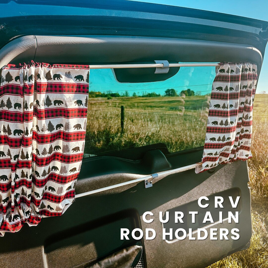 CR-V Rear Curtain Rod Kit 2002-2006 | Privacy Window Shade | Camper DIY ...