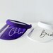 Visors for Women Sun Visors for Bachelorette Sun Visors Personalized Sun Visors Beach Visors ...