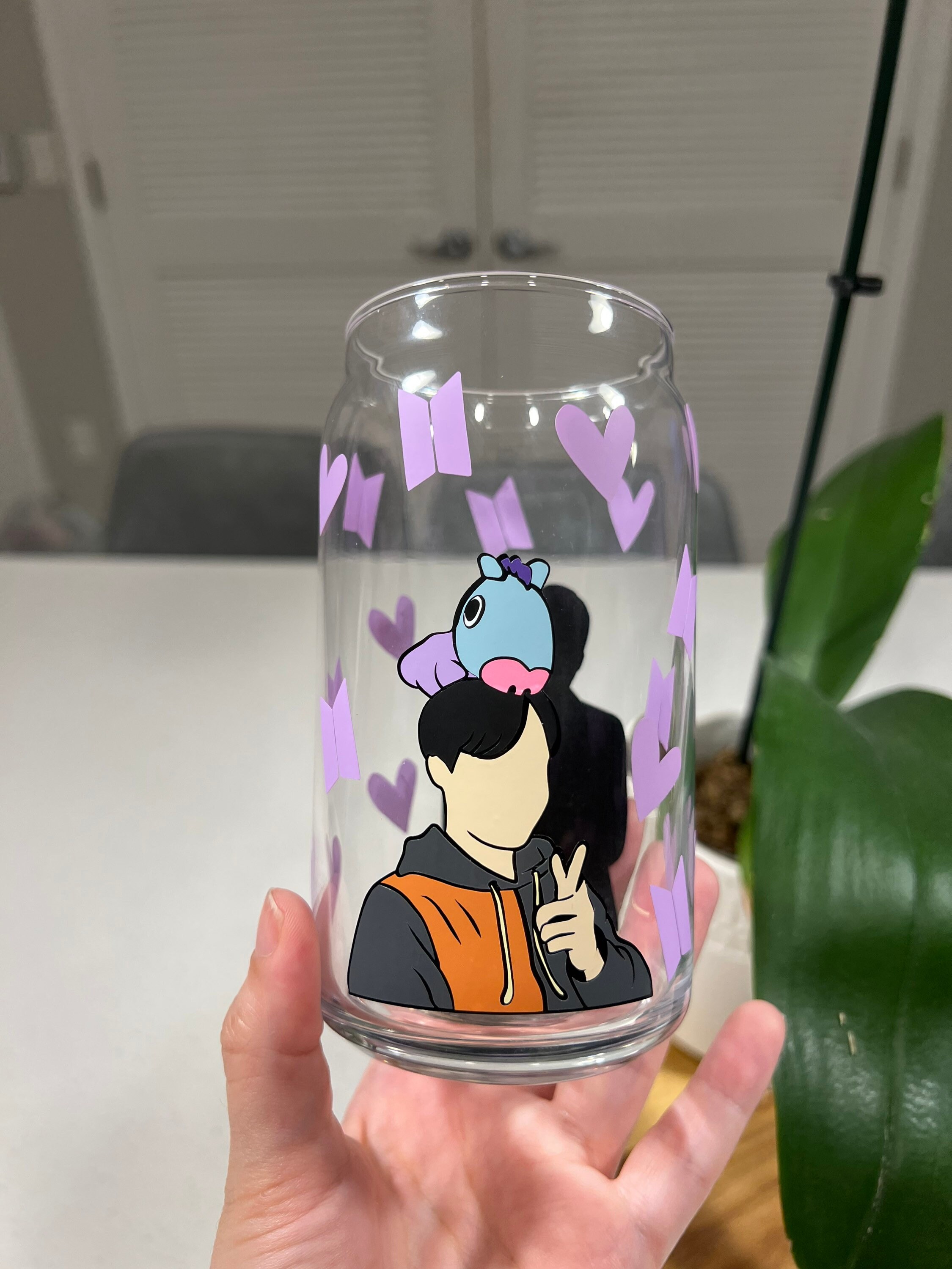 Bts Custom Fan Art Design Armys Gift Bias BTS Glass Beer Can ...