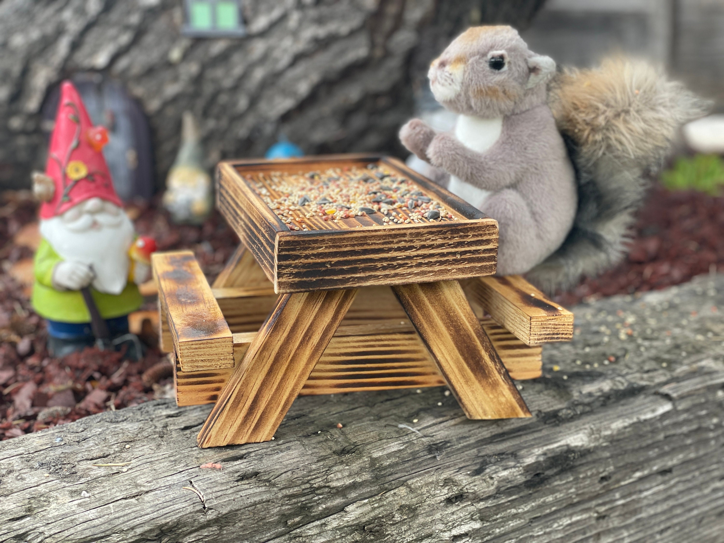 Squirrel / Bird Picnic Feeder Table - Etsy