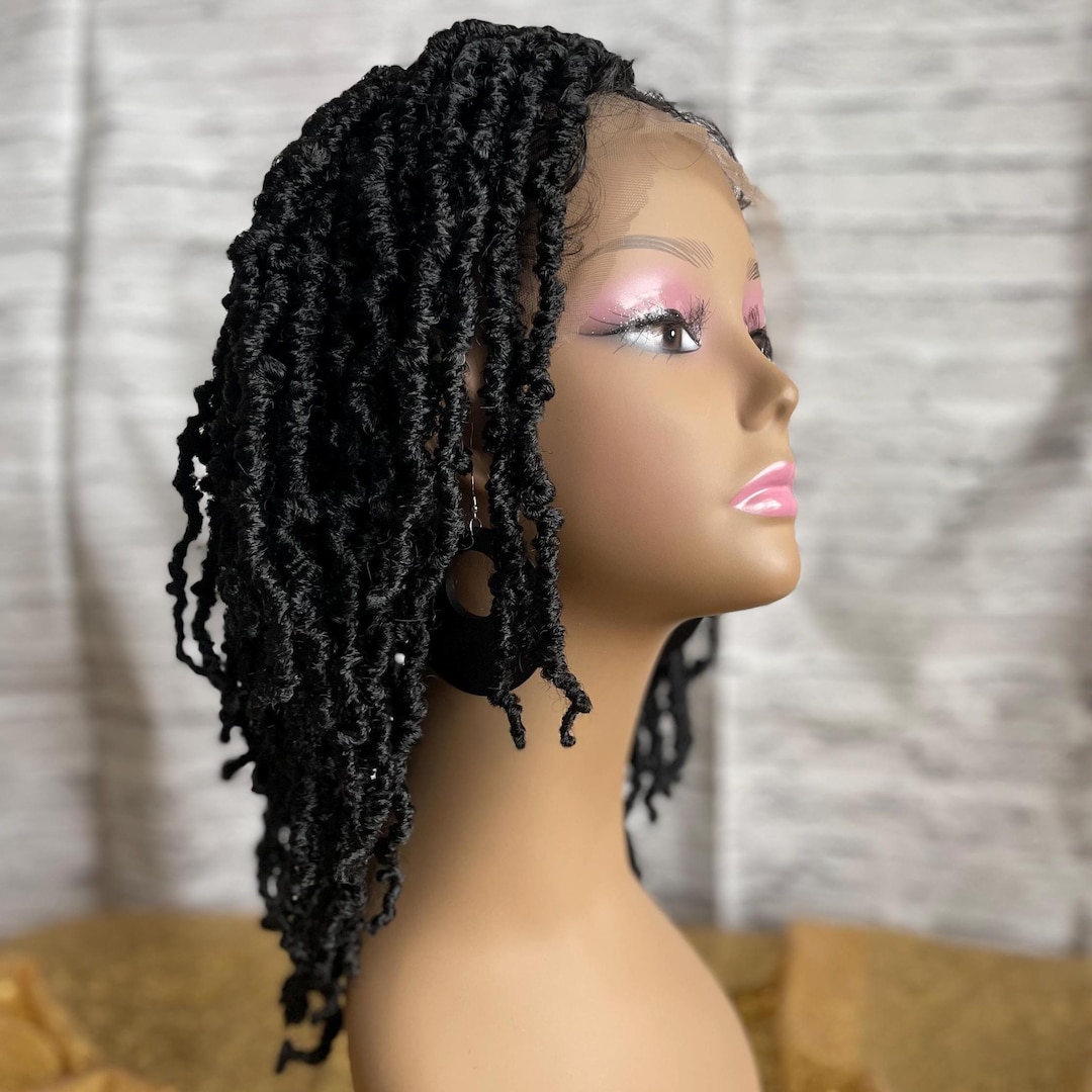 14” Dreadlock Braid Style Synthetic Lace Front Wigs Baby Hair - Etsy