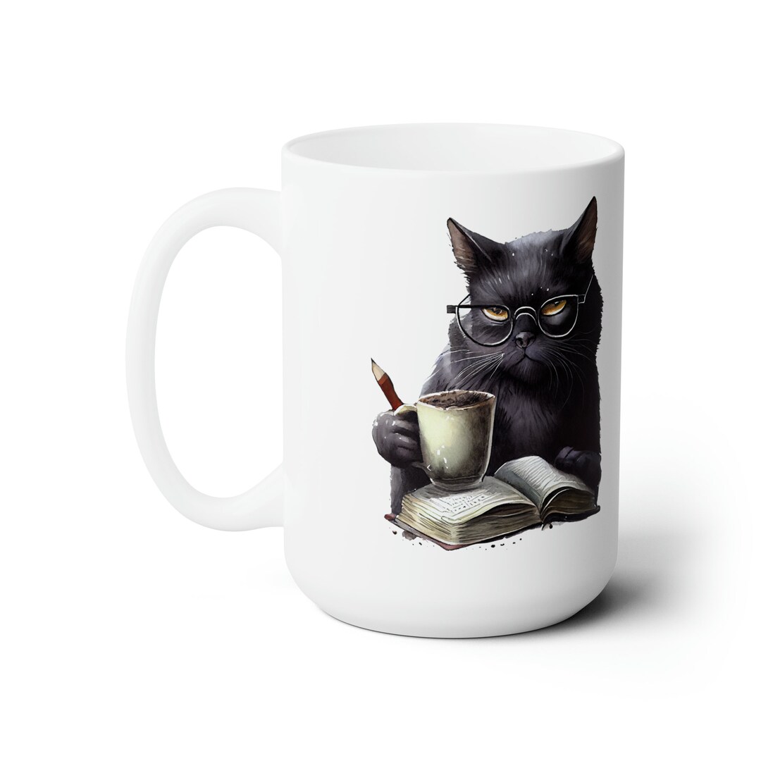 Cat Lady Grumpy Cat Coffee Mug Grumpy Cat Coffee Mug Cat Etsy