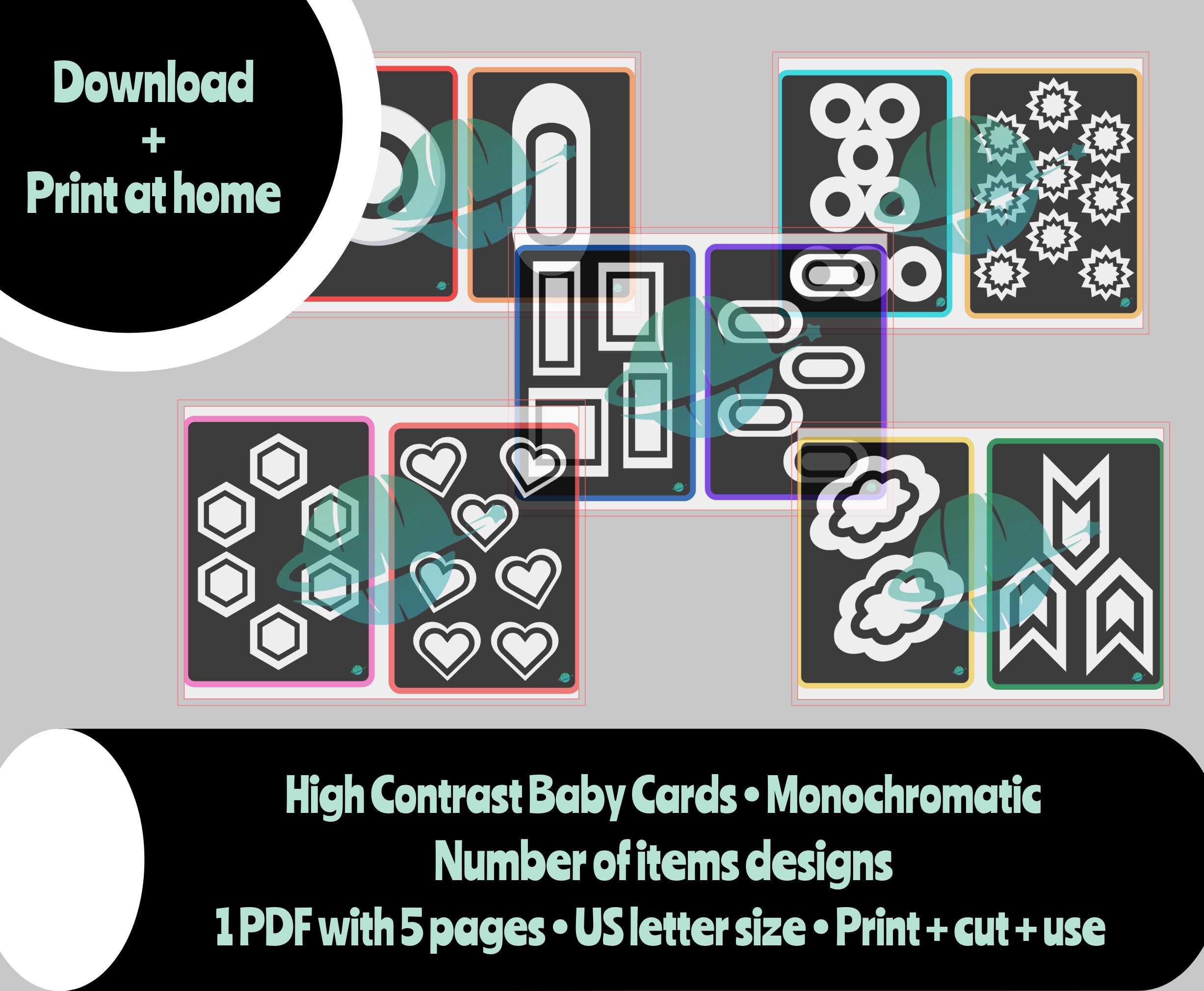 Learning, High Contrast Cards, Baby, Flashcards, Baby Gift Ideas, Baby ...