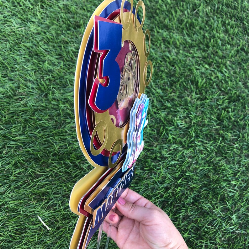 Sonic Cake Topper. Sonic the Hedgehog Customized Sonic. Sonic | Etsy