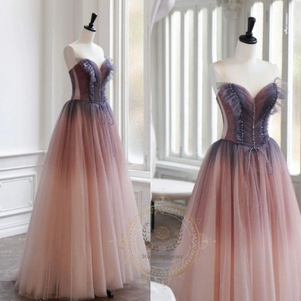 Ombre Evening Dress - Etsy