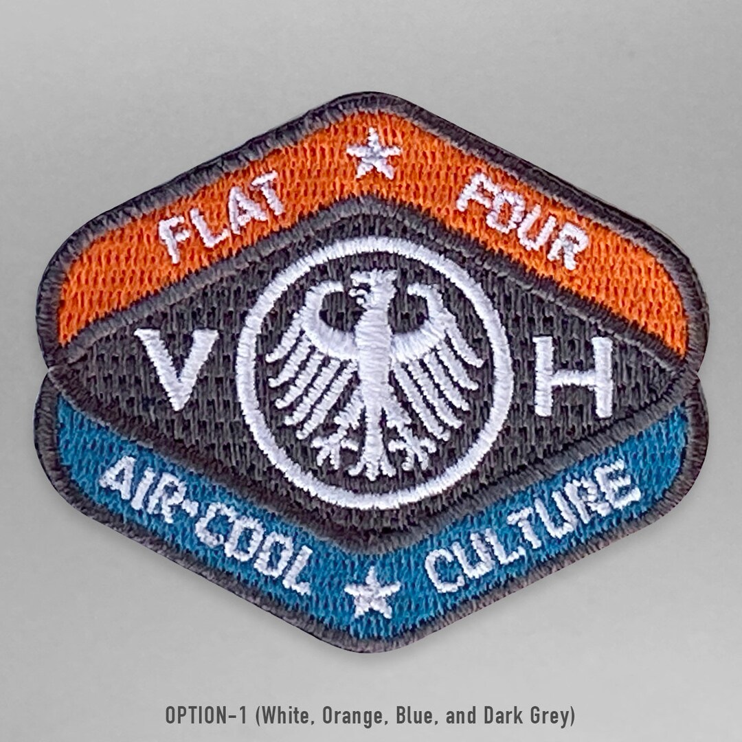 Aircooled PORSCHE 356 Outlaw and VW German Eagle Coat of Arms Iron-on ...