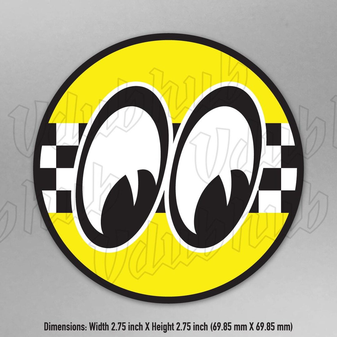 Moon Eyed Vinyl Sticker 1950s-1970s Version for Classic Cars, Hot Rods ...