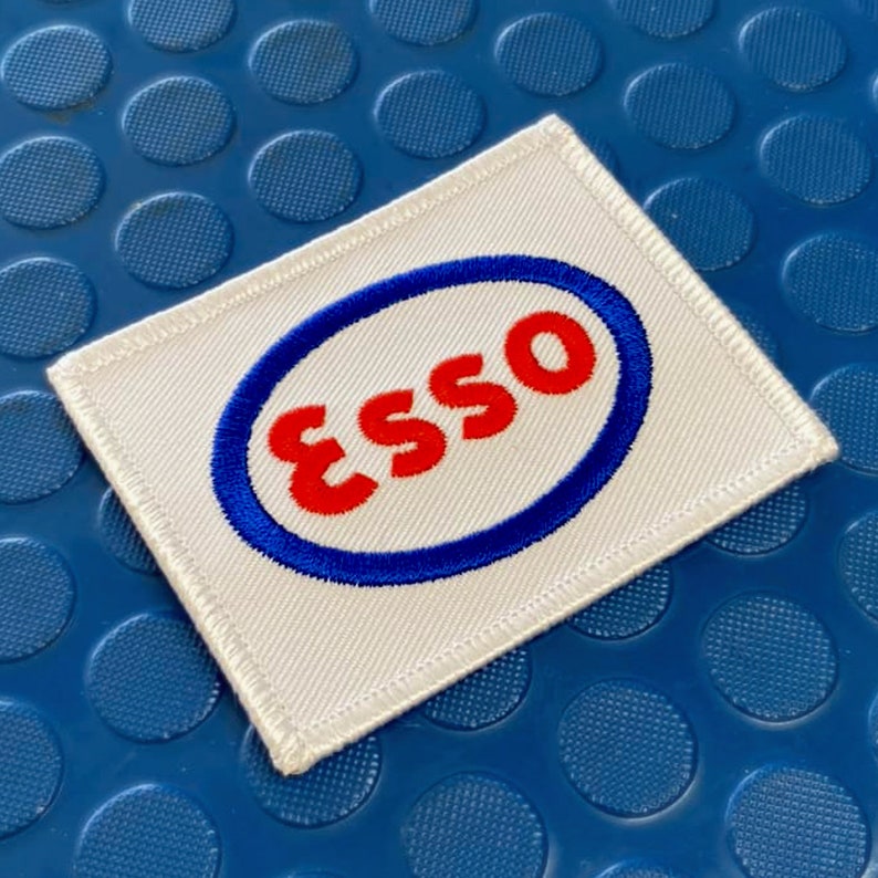 Esso Embroidered Iron-on Gas Station Patch for Caps, Jackets, and ...