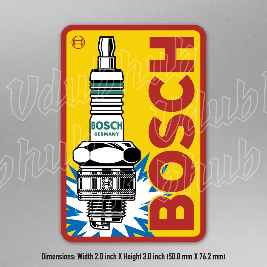 BOSCH German Vinyl Sticker 1960-1970 Vertical - Etsy