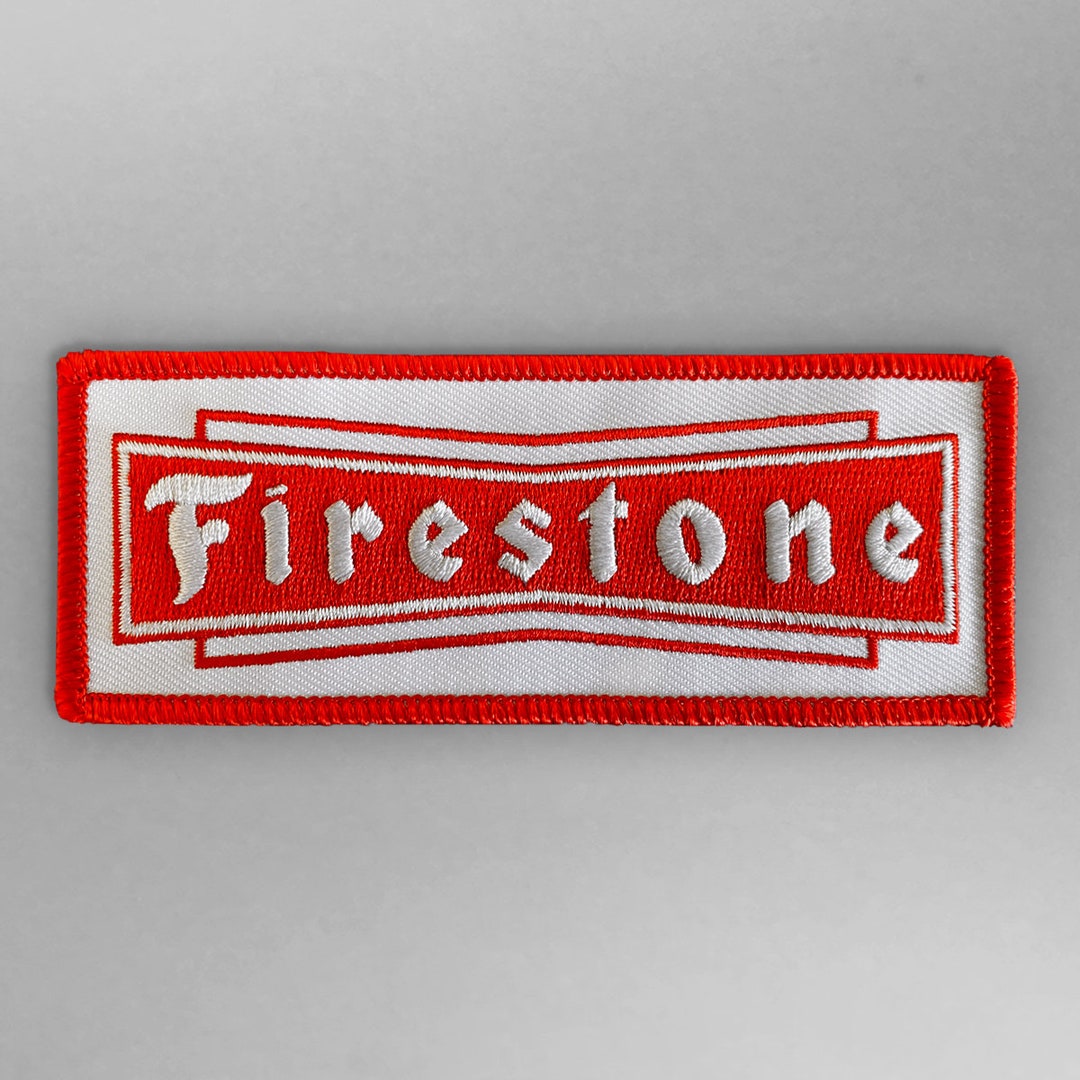 Firestone Tire Embroidery Patch 1940s-1980s Version, Iron-on or Sew-on ...